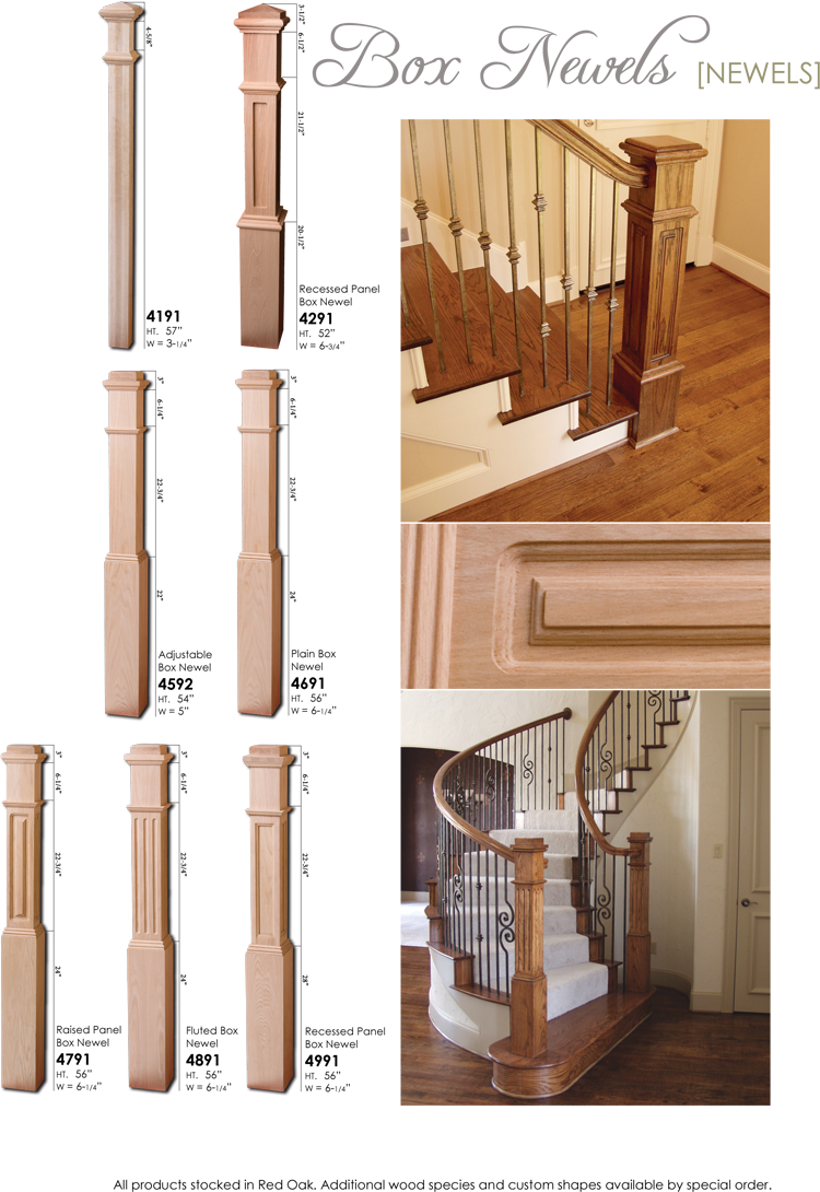 box_newels | House of Forgings | Stair and Railing Products