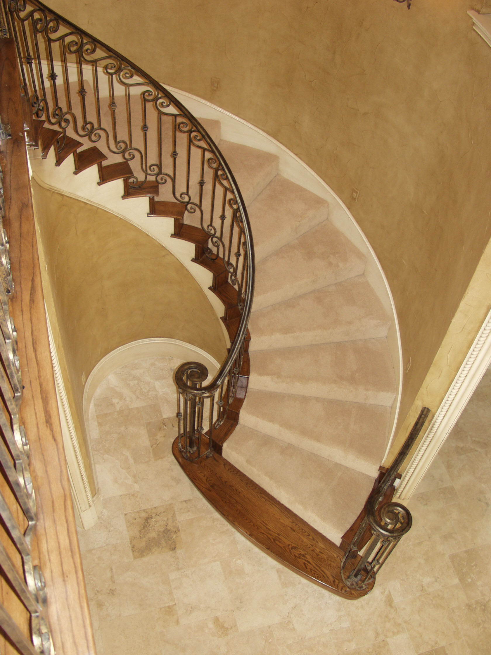 custom iron stairway 7 | House of Forgings | Stair and Railing Products