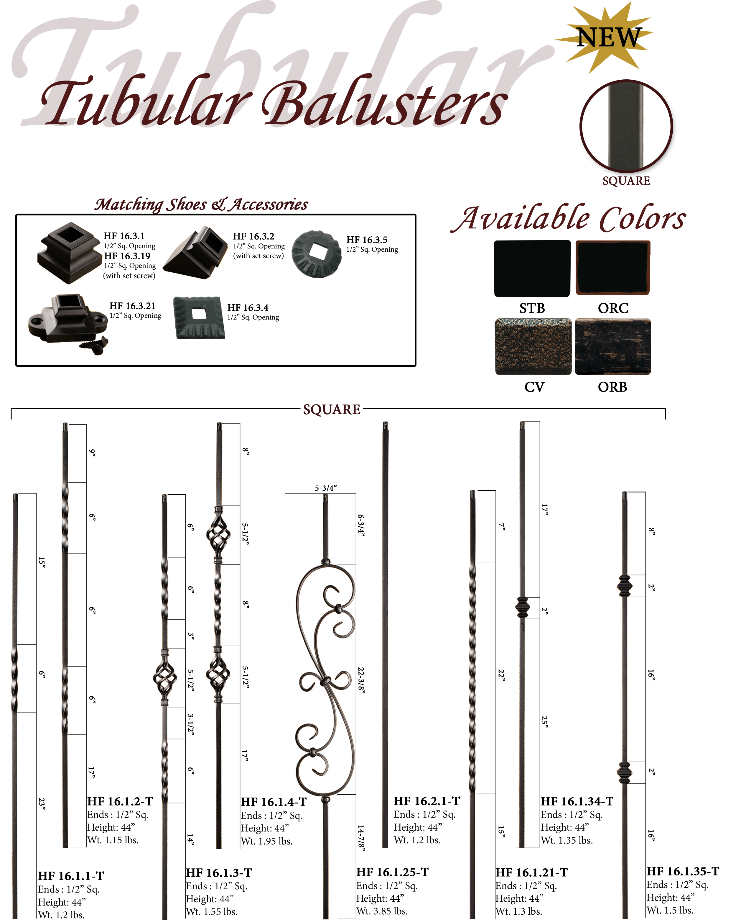 tubular-hollow-balusters | House of Forgings | Stair and Railing Products