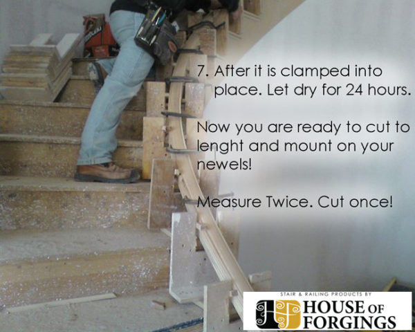 How to Bend Wooden Stair Handrail for Curved Staircases