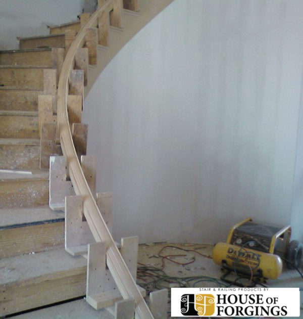 How to Bend Wooden Stair Handrail for Curved Staircases
