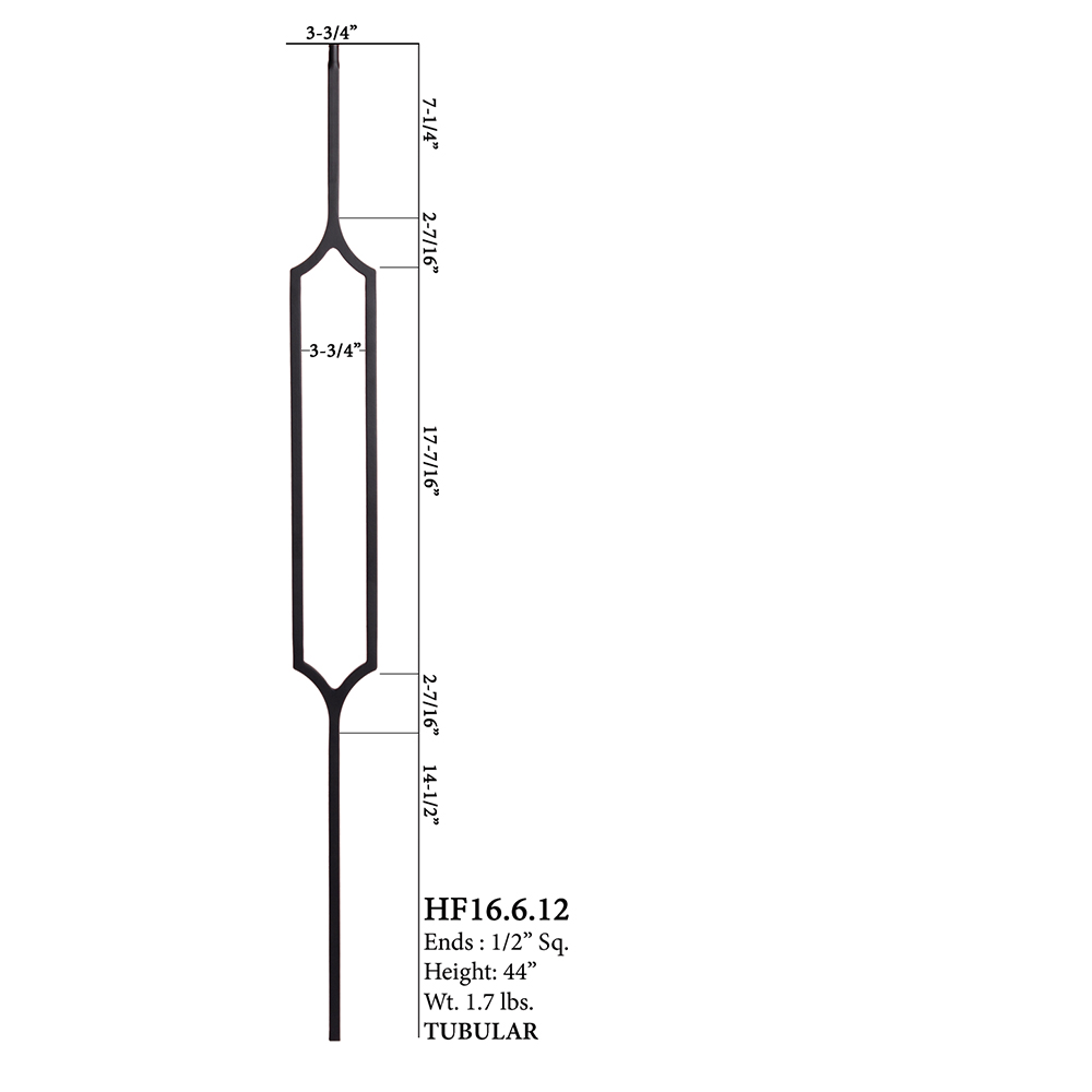 16.6.12 Curved Hexagon | House of Forgings | Stair and Railing Products