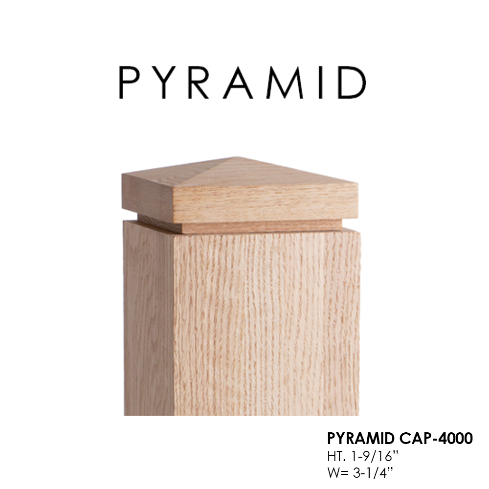 Pyramid CAP-4000 – for 3-1/4″ Newels | House of Forgings | Stair and ...