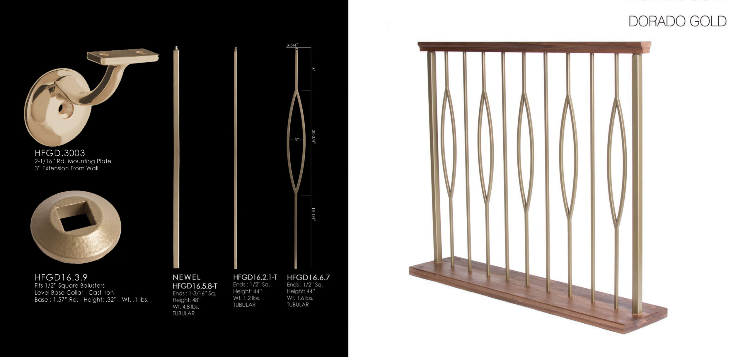 Dorado Gold -NY Email | House of Forgings | Stair and Railing Products