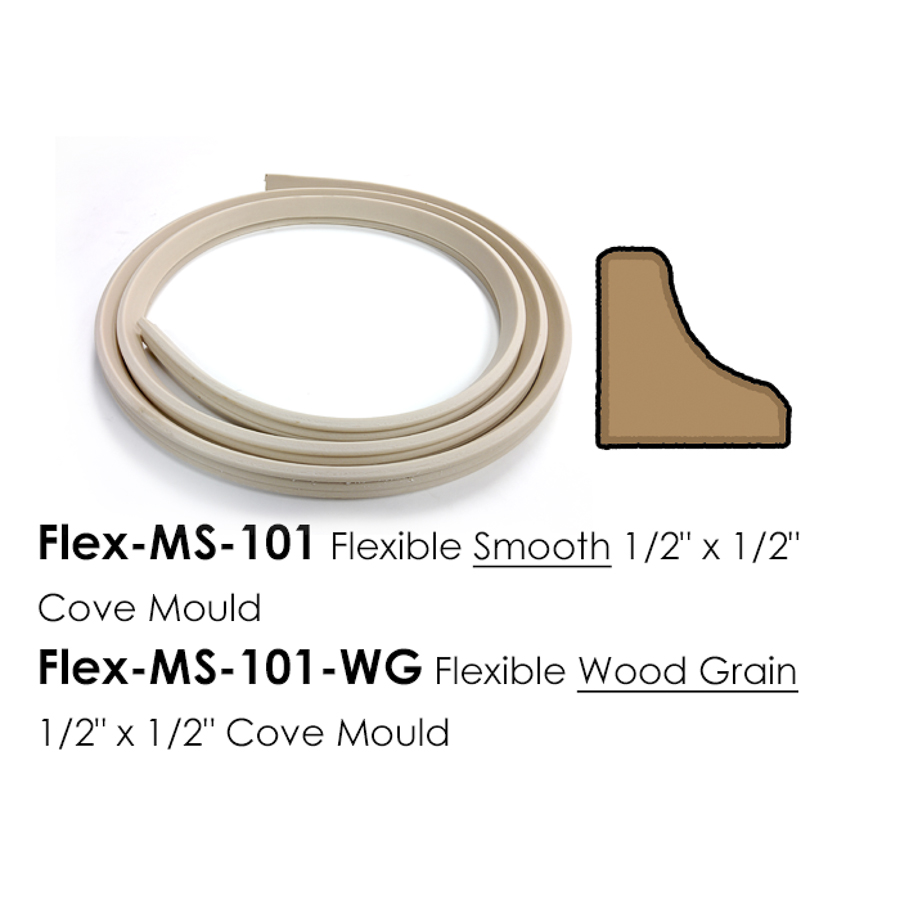 Flex-MS-101 – 1/2″ x 1/2″ Cove Mould | House of Forgings | Stair and ...