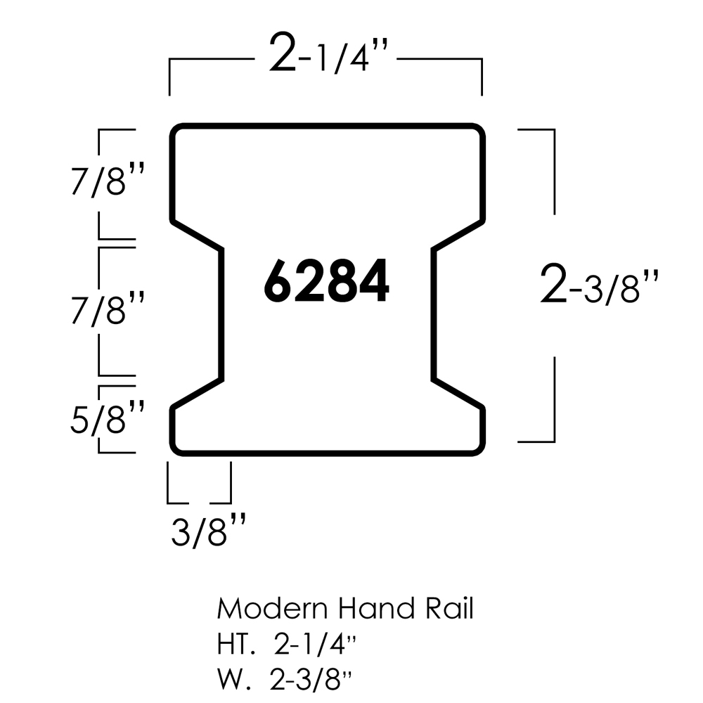 6284 Series Modern Handrail by House of Forgings - Comfort & Style