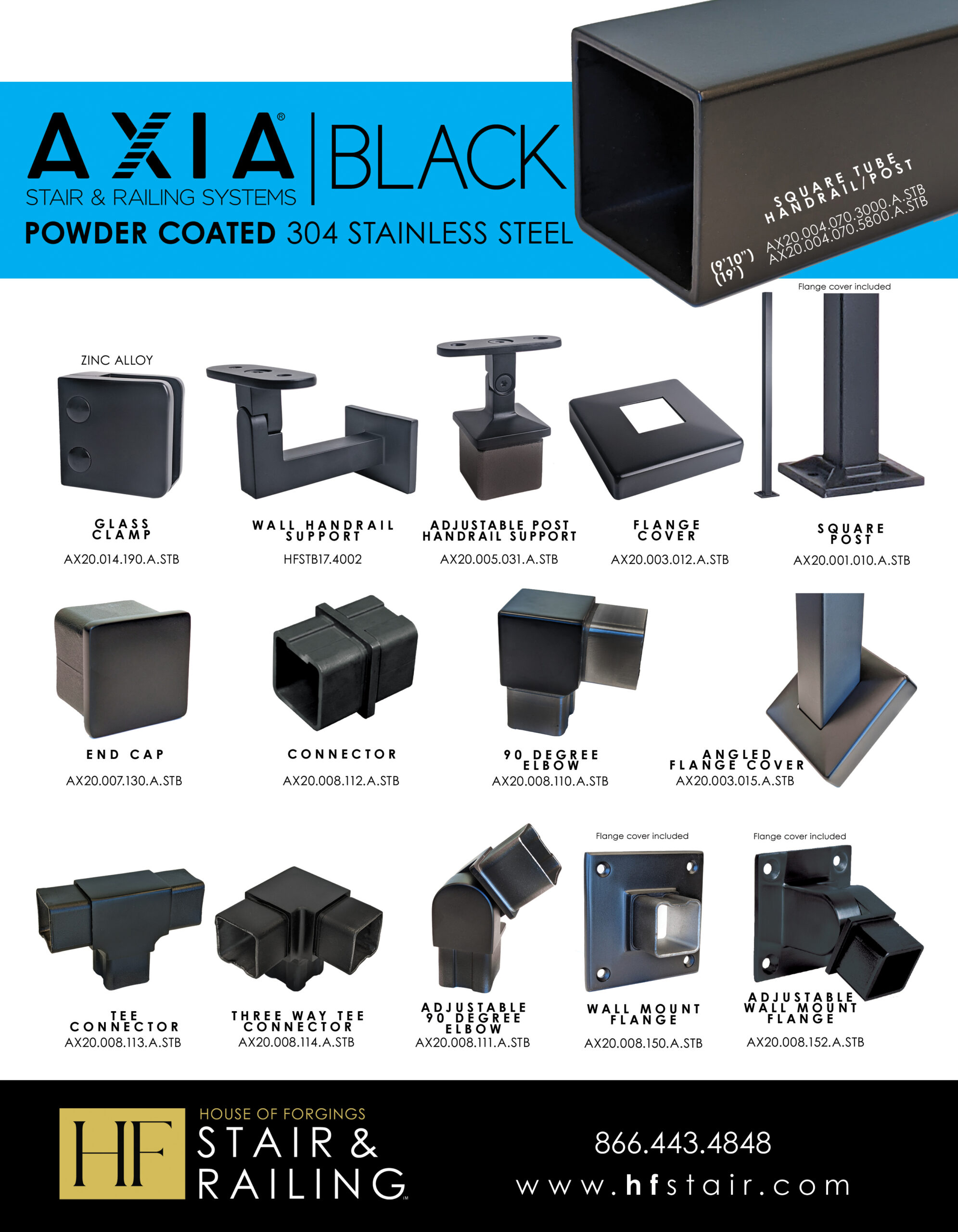 Black Axia-Flyer-Front-2023 Railing | House of Forgings | Stair and ...