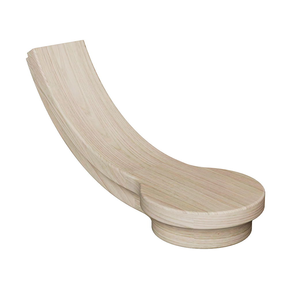 7410 Start Easing with Cap Wood Handrail Fitting | House of Forgings ...