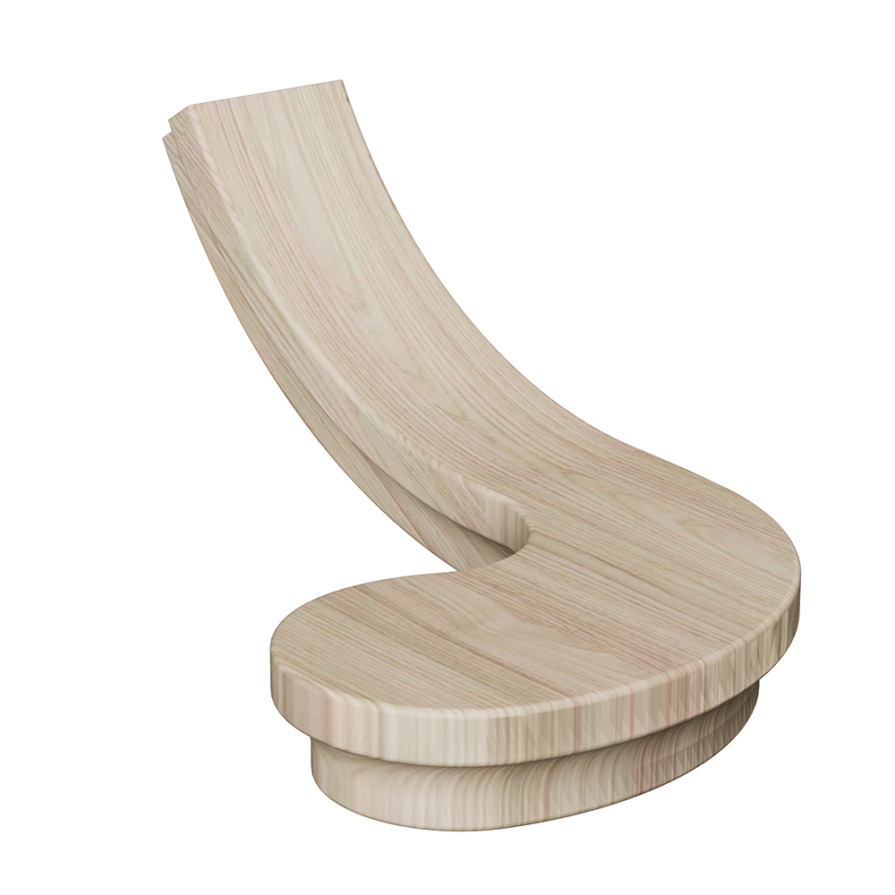 7440 Left Hand Turnout Wood Handrail Fitting | House of Forgings ...
