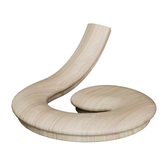 7535 Right Hand Volute Wood Handrail Fitting | House of Forgings ...