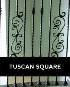 tuscan square hammered | House of Forgings | Stair and Railing Products