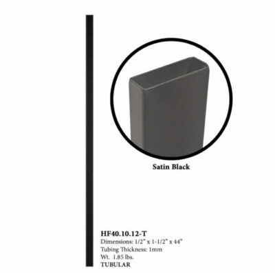 1/2" x 1-1/2" x 44" Flat Bar Iron Baluster for Modern Stairs