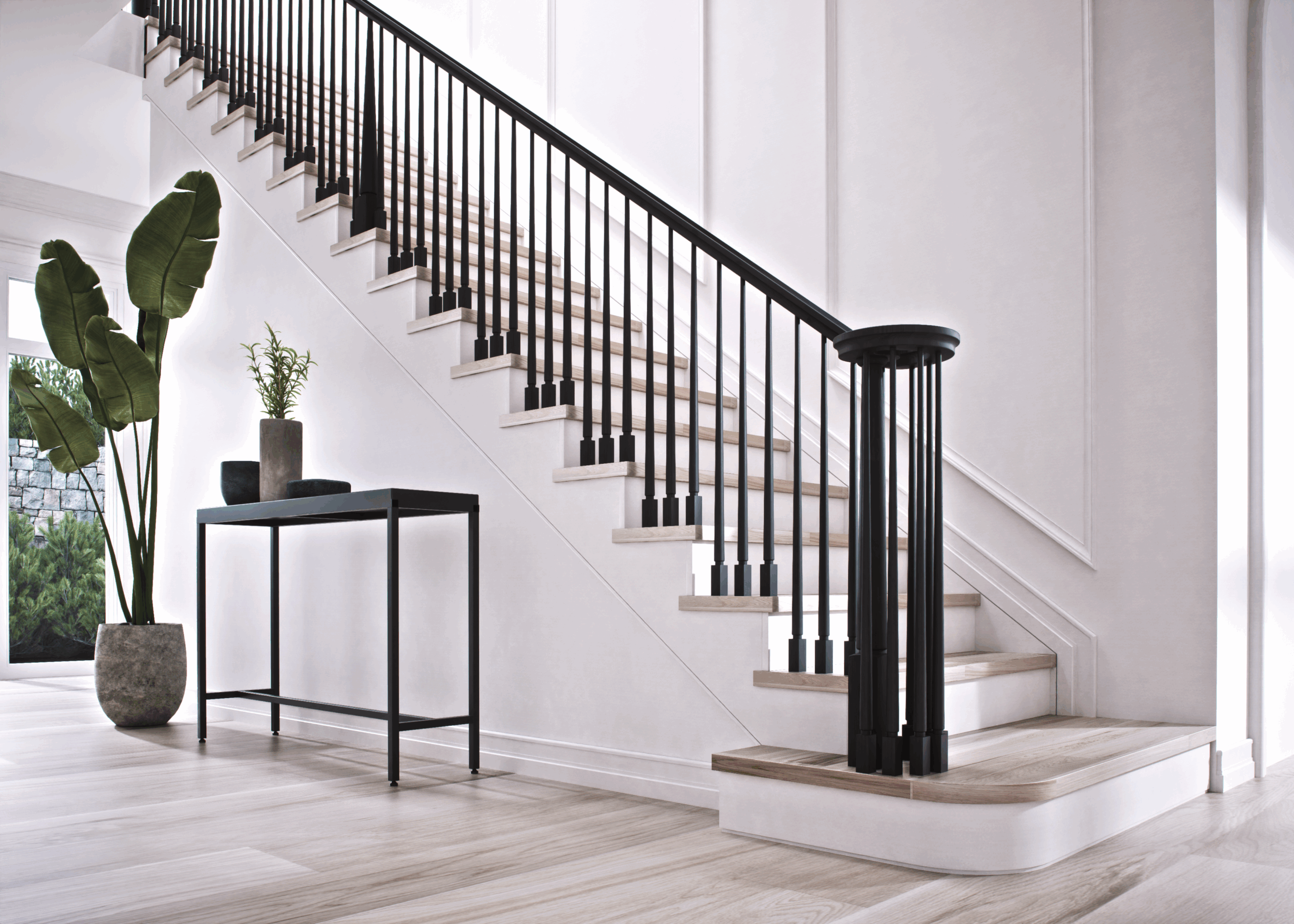 3510 – 3.5″ x 42″ Wooden Newel Post – Pin Top – Rohe | House of ...