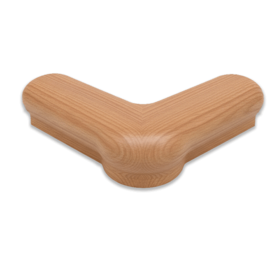 7621 Level Quarter Turn with Cap Wood Handrail Fitting | House of ...
