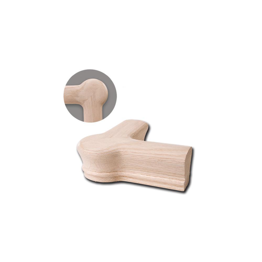 7021 Level Quarter Turn with Cap Wood Handrail Fitting | House of ...