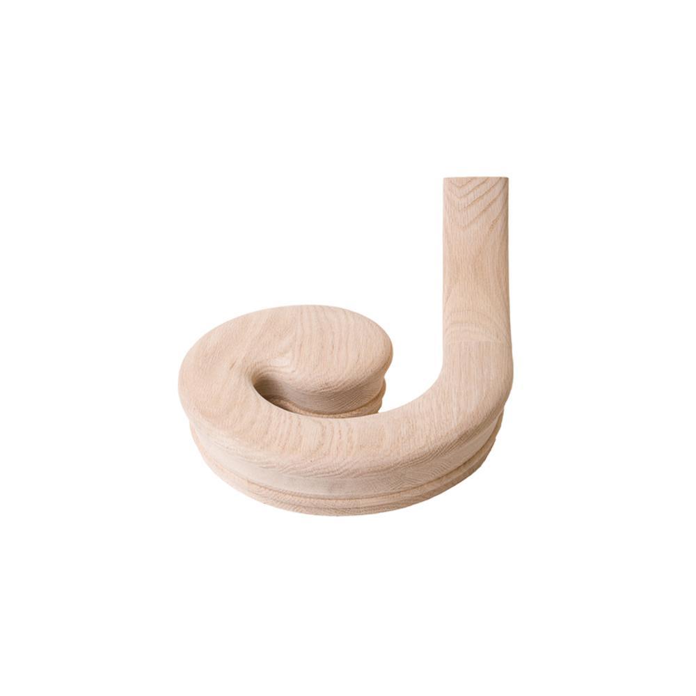 7230 Left Hand Volute Wood Handrail Fitting | House of Forgings | Stair ...