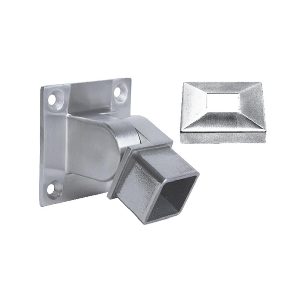 Adjustable Wall Mount for Square Handrail – 40 x 40 x 2 mm | House of ...