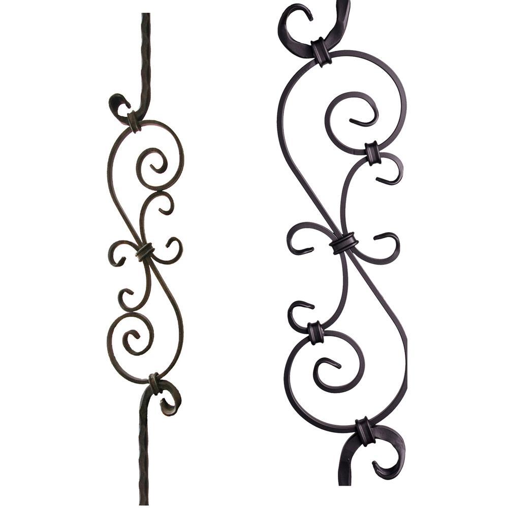 2.9.8 Large Spiral Scroll Iron Baluster | House of Forgings | Stair and ...
