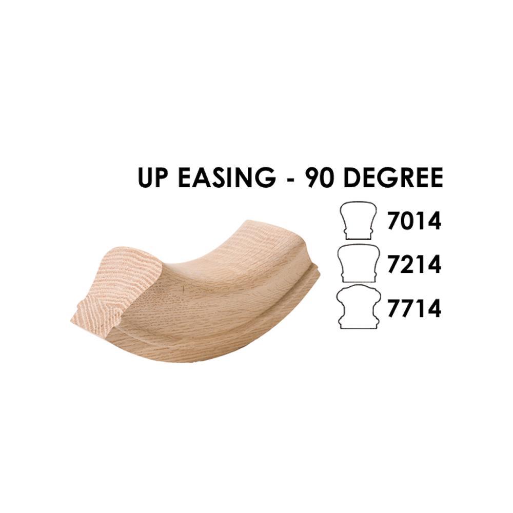 7014 90 Degree Up Easing Wood Handrail Fitting | House of Forgings ...