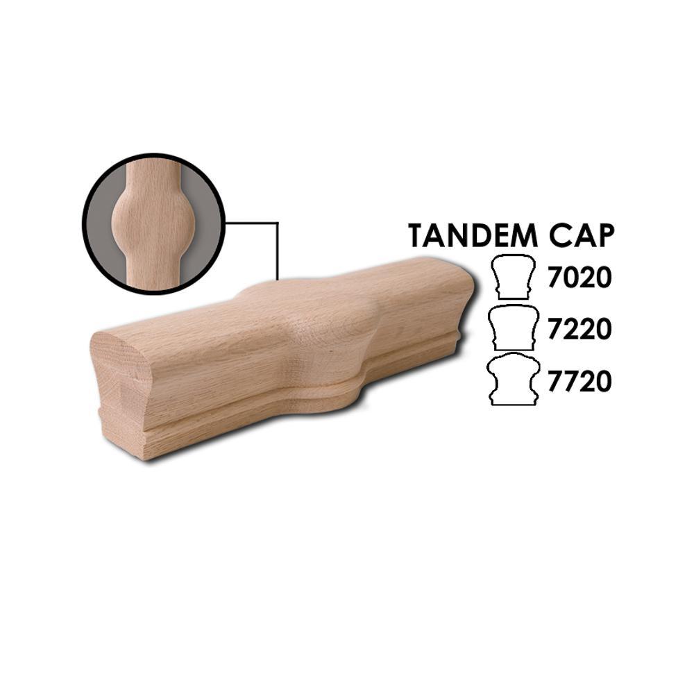 7020 Tandem Cap Wood Handrail Fitting | House of Forgings | Stair and ...