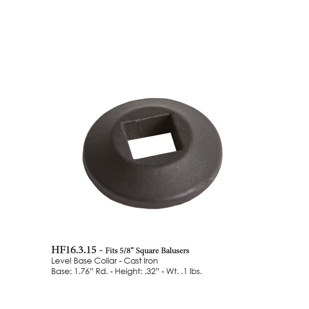 16.3.15 Level Base Collar | House of Forgings | Stair and Railing Products