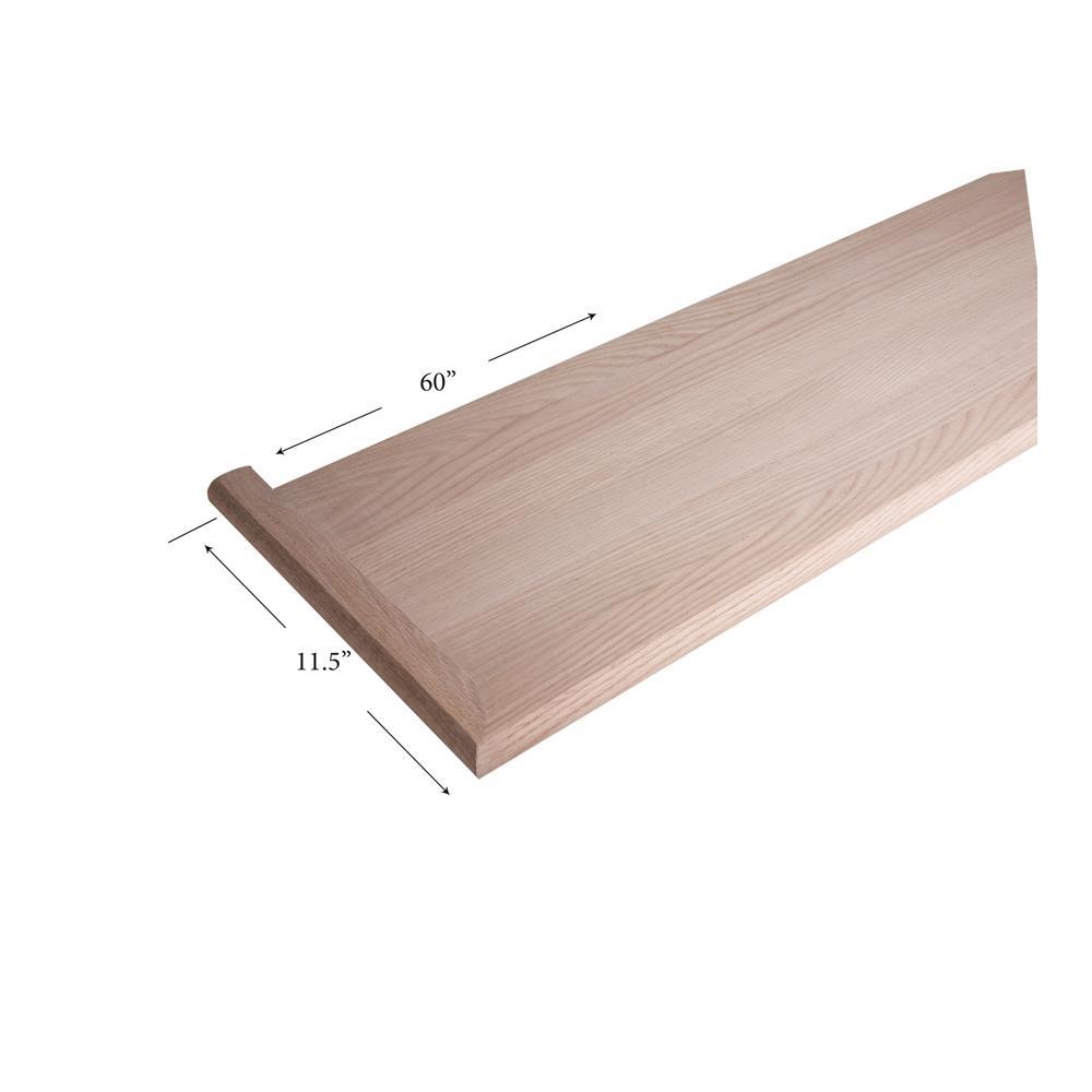 Mitered Return Wood Stair Treads | House of Forgings | Stair and ...